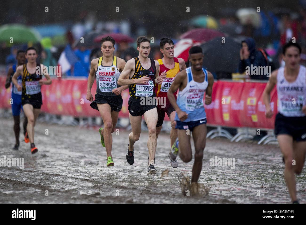 Belgian Simon Debognies pictured in action during the U23 men race at ...