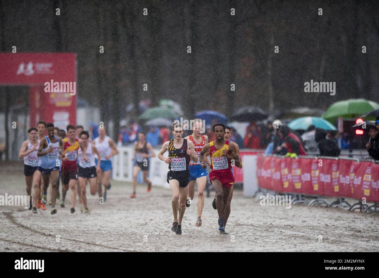 Belgian Simon Debognies pictured in action during the U23 men race at ...
