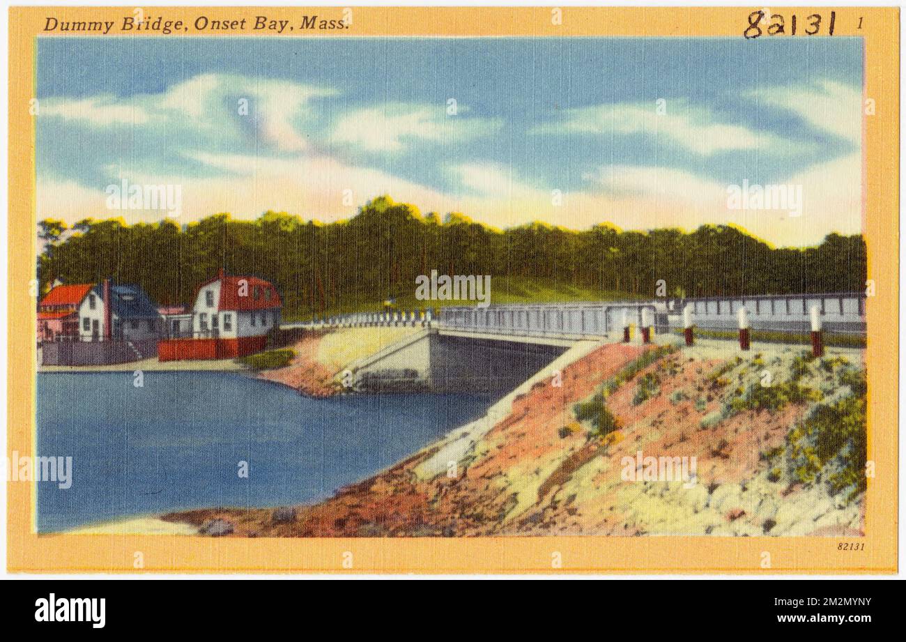 Dummy bridge, Onset Bay, Mass. , Bridges, Tichnor Brothers Collection ...