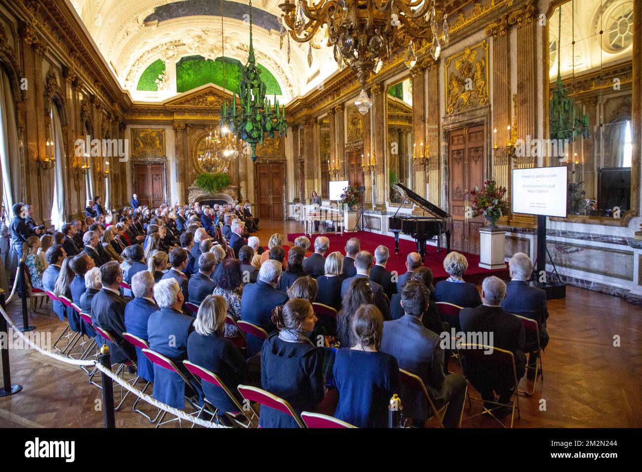 Illustration picture shows a royal reception for people who have been ...
