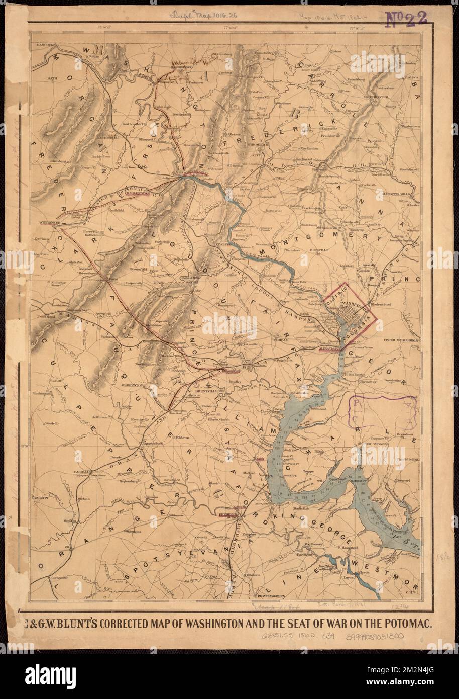 G w blunts corrected map hi-res stock photography and images - Alamy