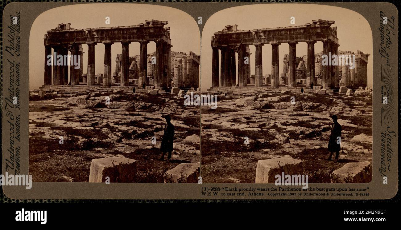 'Earth proudly wears the Parthenon as the best gem upon her zone' W.S.W ...