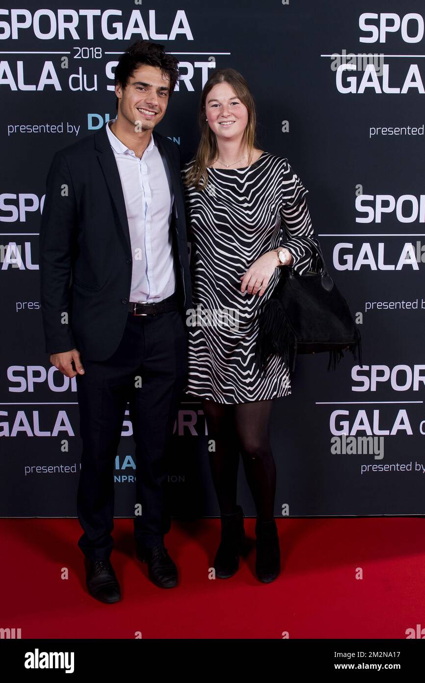 Belgium's Alexander Hendrickx and his partner pictured on the red ...
