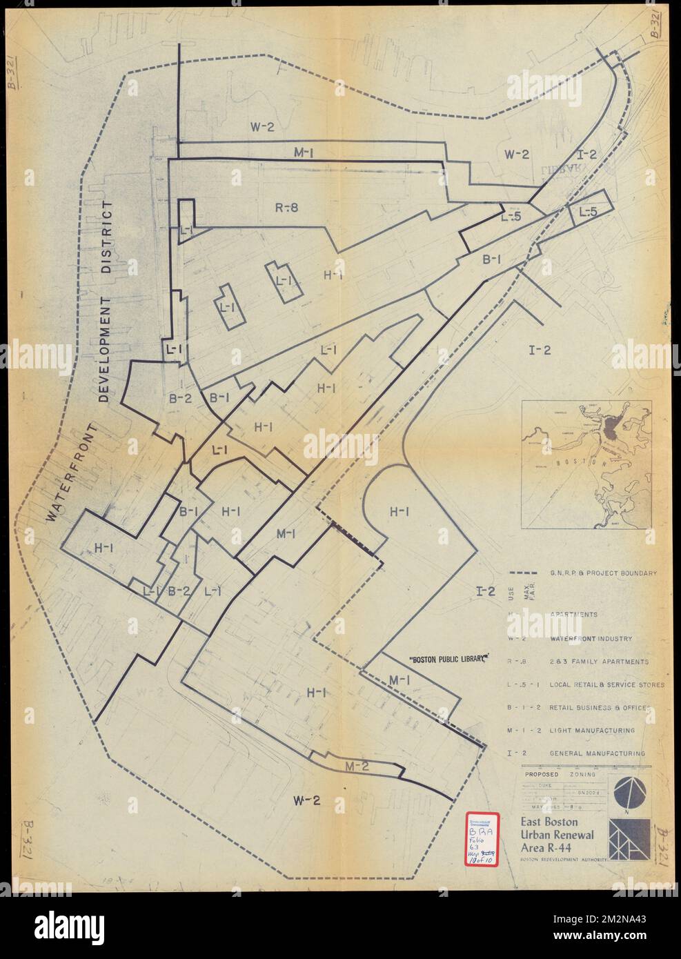 East Boston urban renewal area r-44 : proposed zoning , East Boston ...