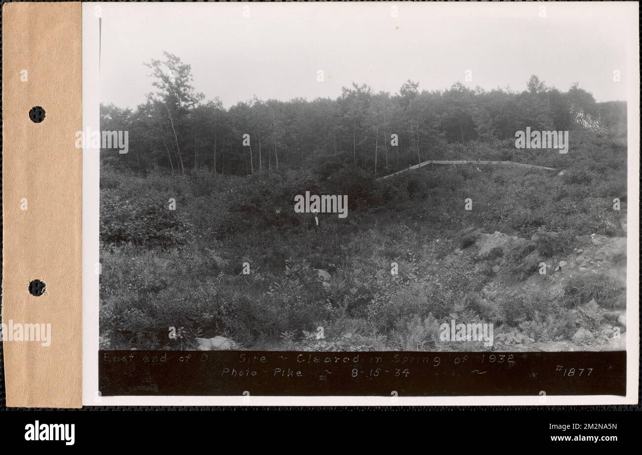 East end of dike site, cleared in spring of 1932, Enfield, Mass., Aug ...