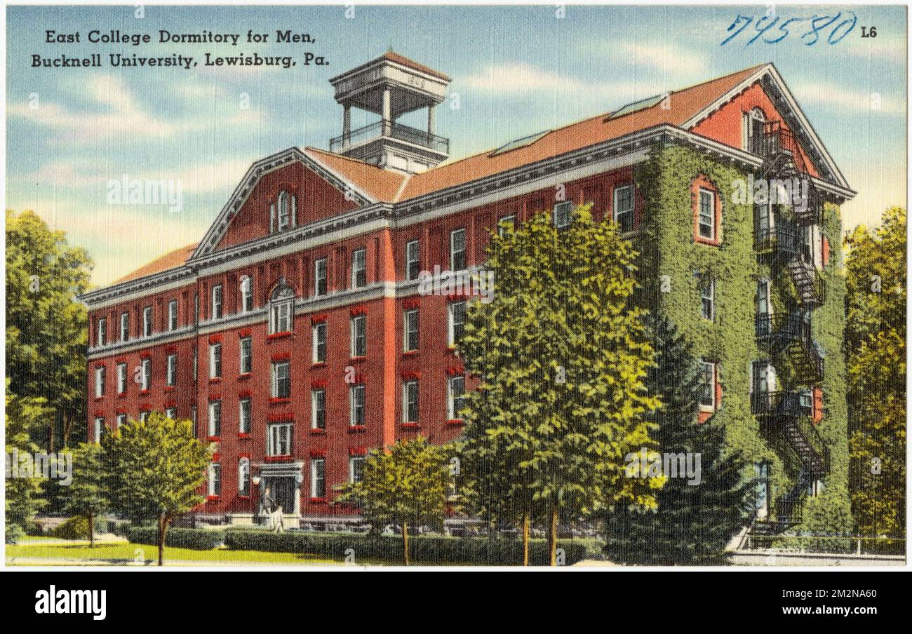 East college dormitory for men, Bucknell University, Pa. , Universities ...