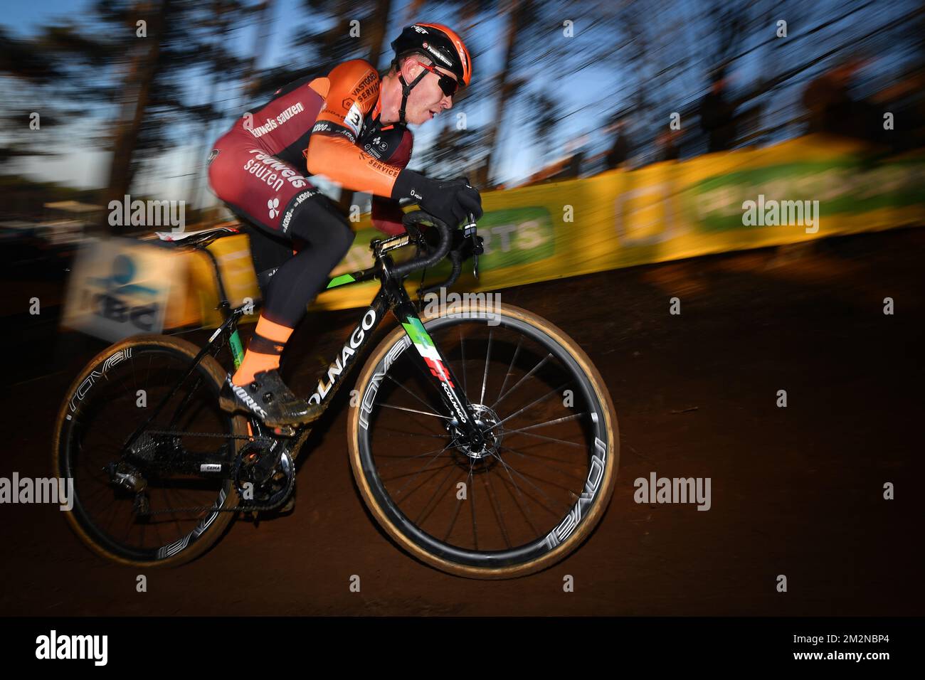 Belgian Laurens Sweeck pictured in action during the men Elite race of ...