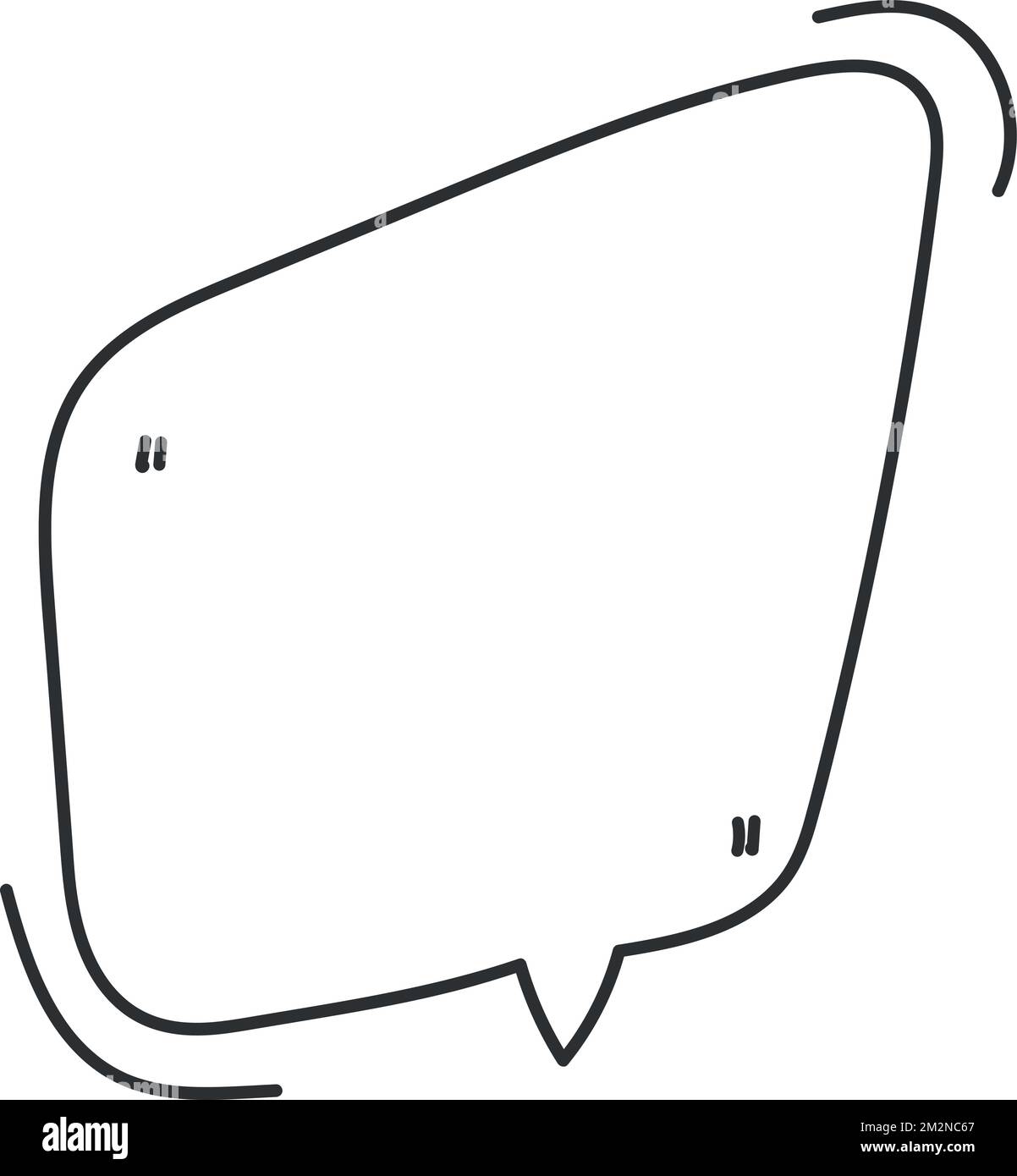 Hand drawn speech bubble scribble, quote doodle Stock Vector Image ...