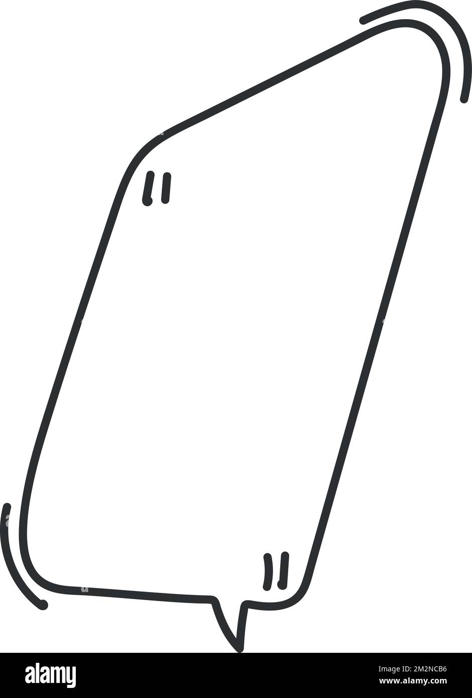 Hand drawn speech bubble scribble, quote doodle Stock Vector Image ...