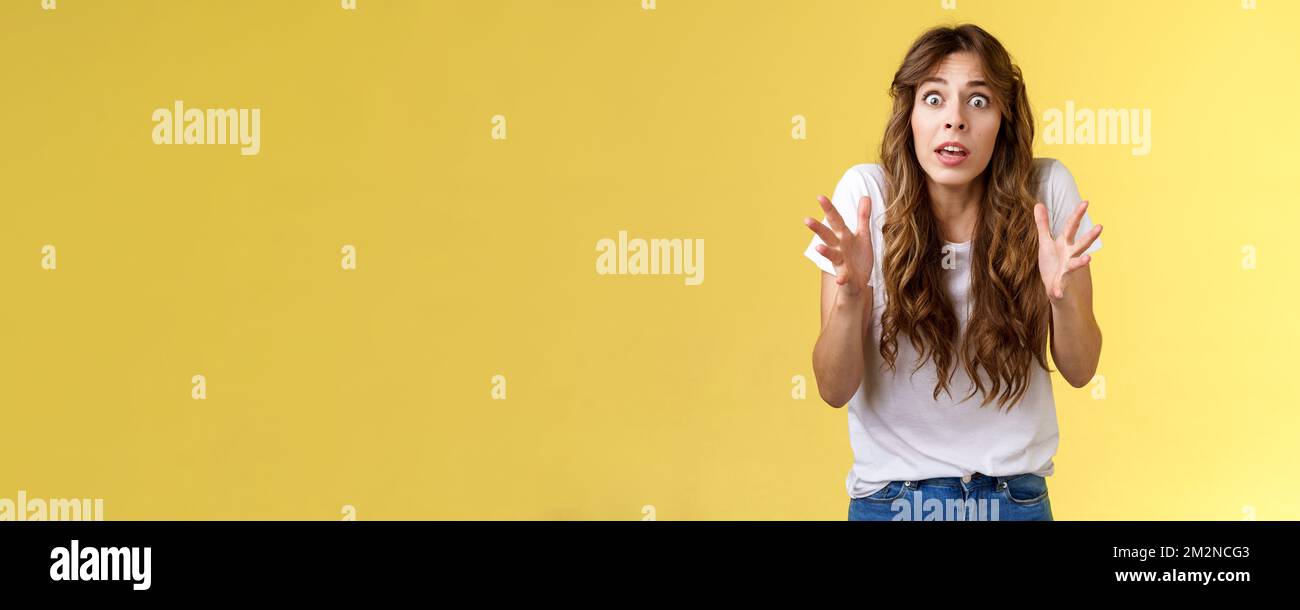 Careful worry for you. Nervous insecure panicking troubled young ...