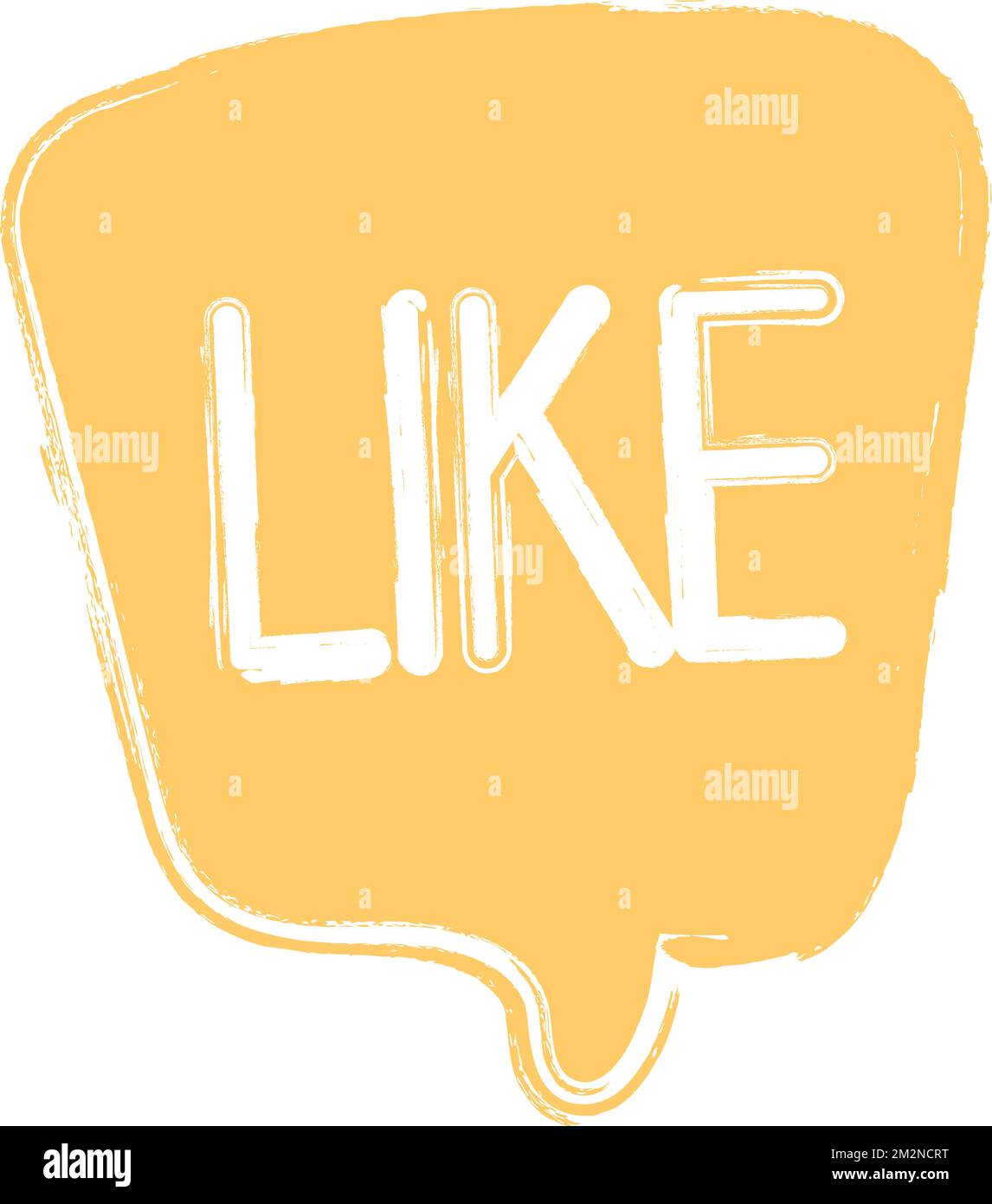 Speech bubble with expresion like word pop art flat style Stock Vector ...