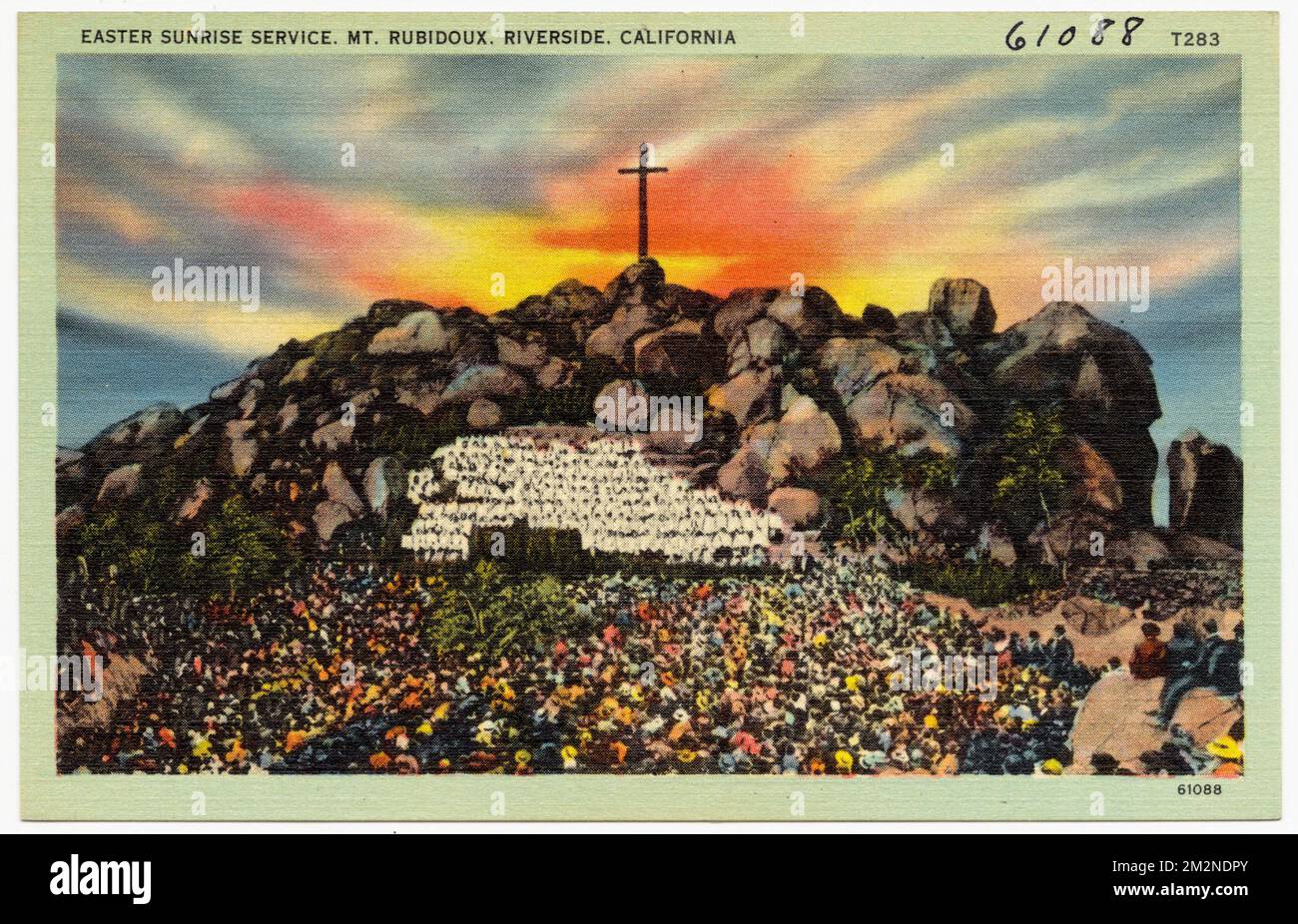 Easter Sunrise Service, Mt. Rubidoux, Riverside, California , Religious ...