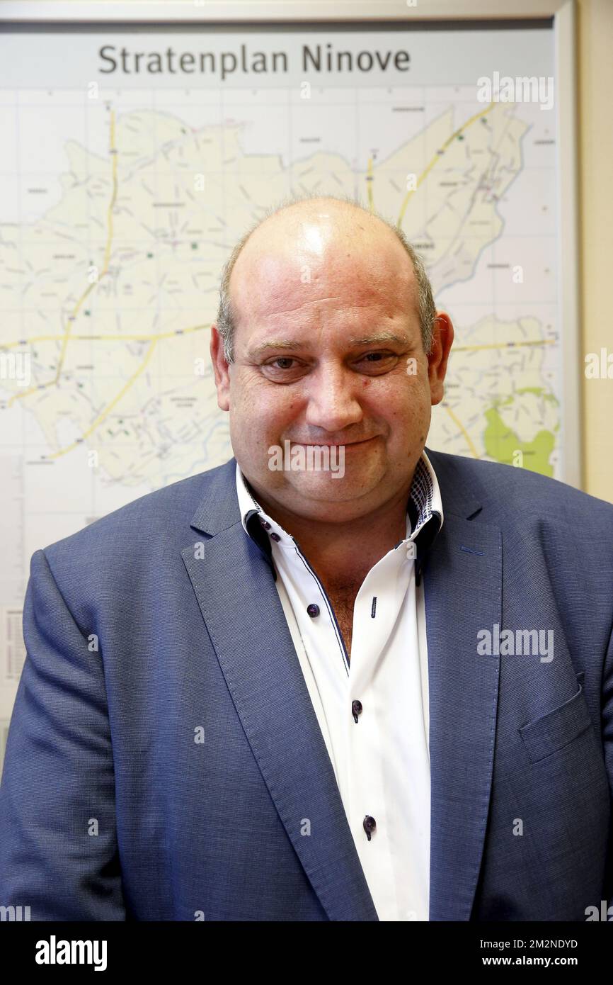 Alain Triest poses for the photographer during a press conference to ...
