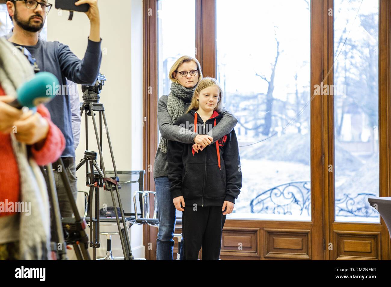 Antwerp Mayor De Wever's wife Veerle Hegge and their daughter pictured ...