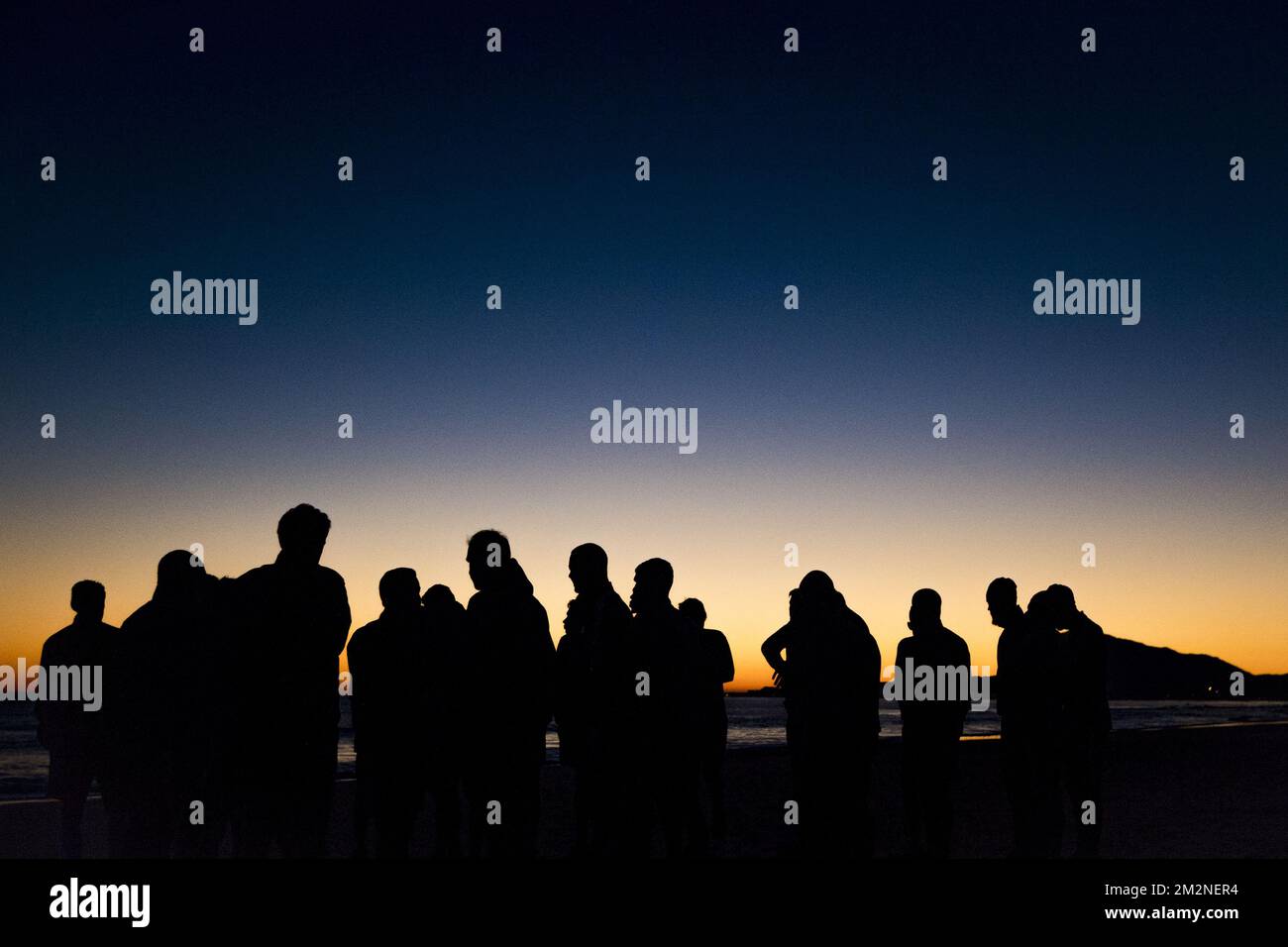 Gent's players pictured at the start of the morning session, on the ...
