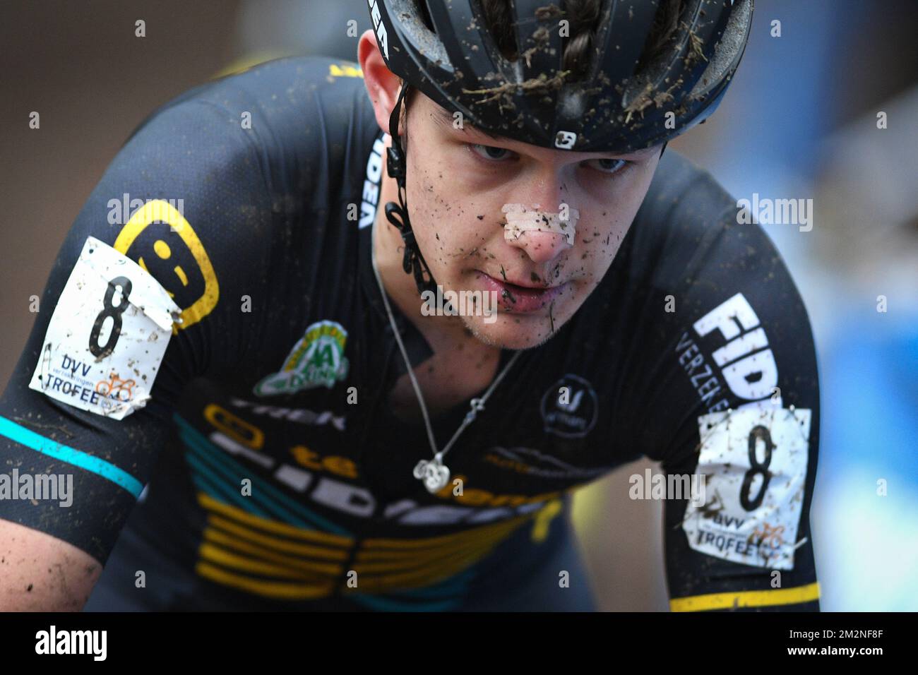 Belgian Andreas Goeman pictured in action during the U23 race of the ...
