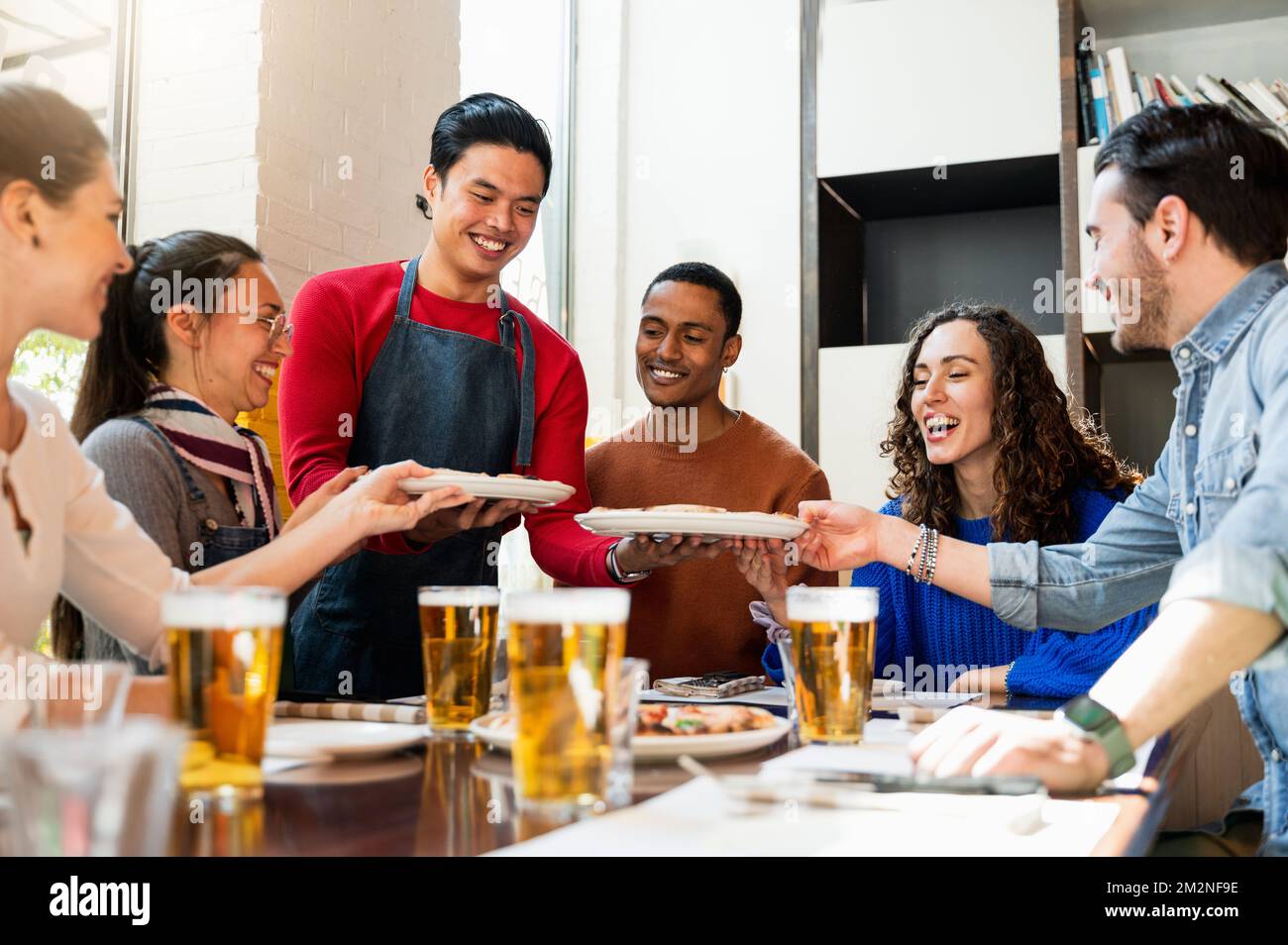 Multiracial african sitting multicultural diversity table hi-res stock ...