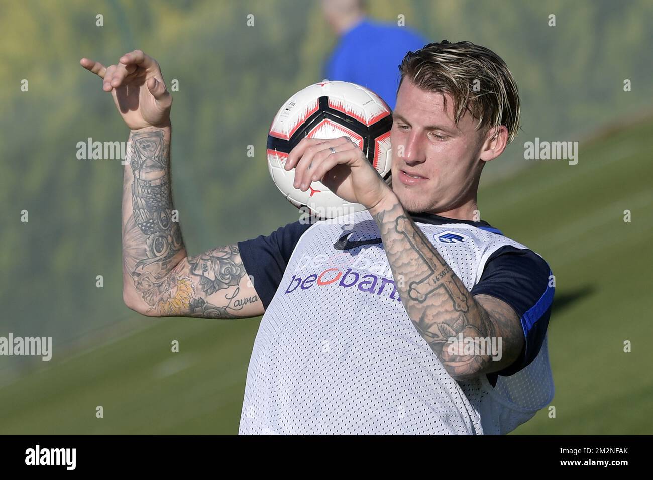 Genk's Sebastien Dewaest pictured during the first day of the winter ...