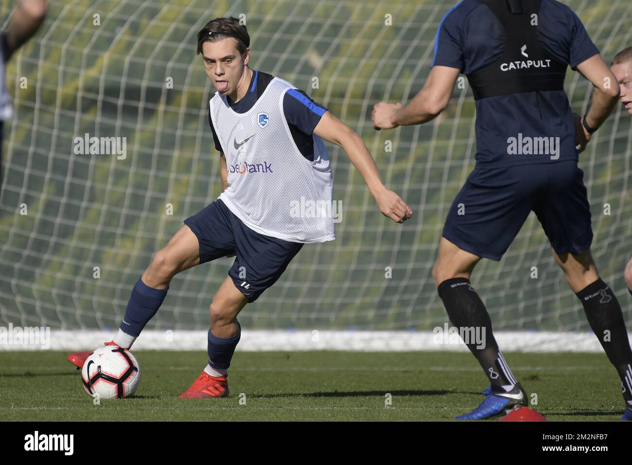 Genk's Leandro Trossard pictured during the first day of the winter ...