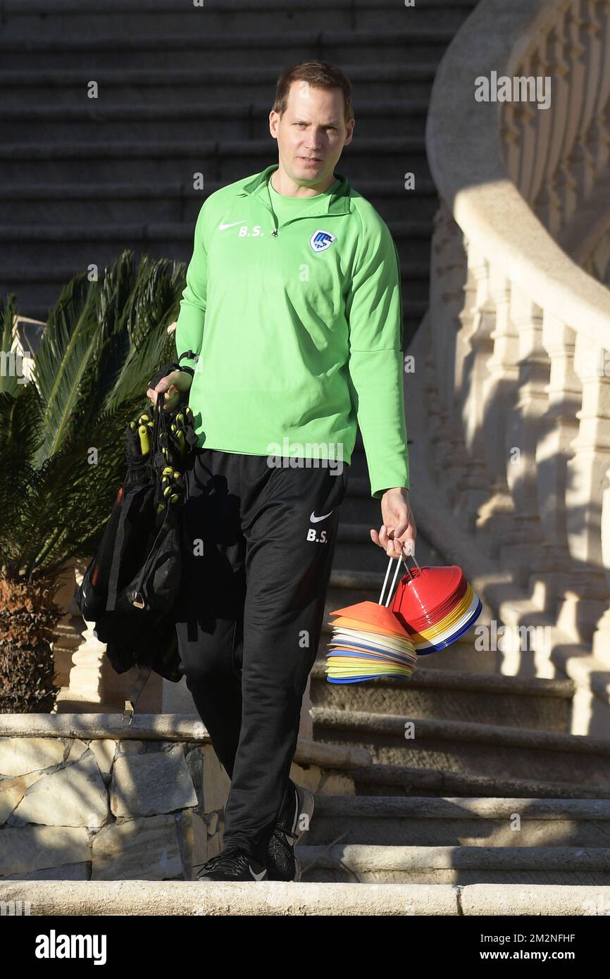 Genk's high performance specialist Bram Swinnen pictured during the ...