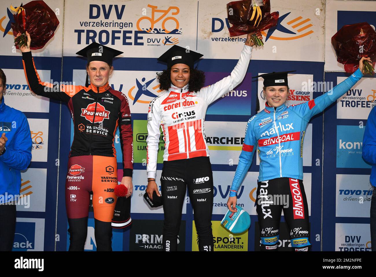 Belgian Loes Sels, Dutch Ceylin Del Carmen Alvarado and Belgian Laura ...