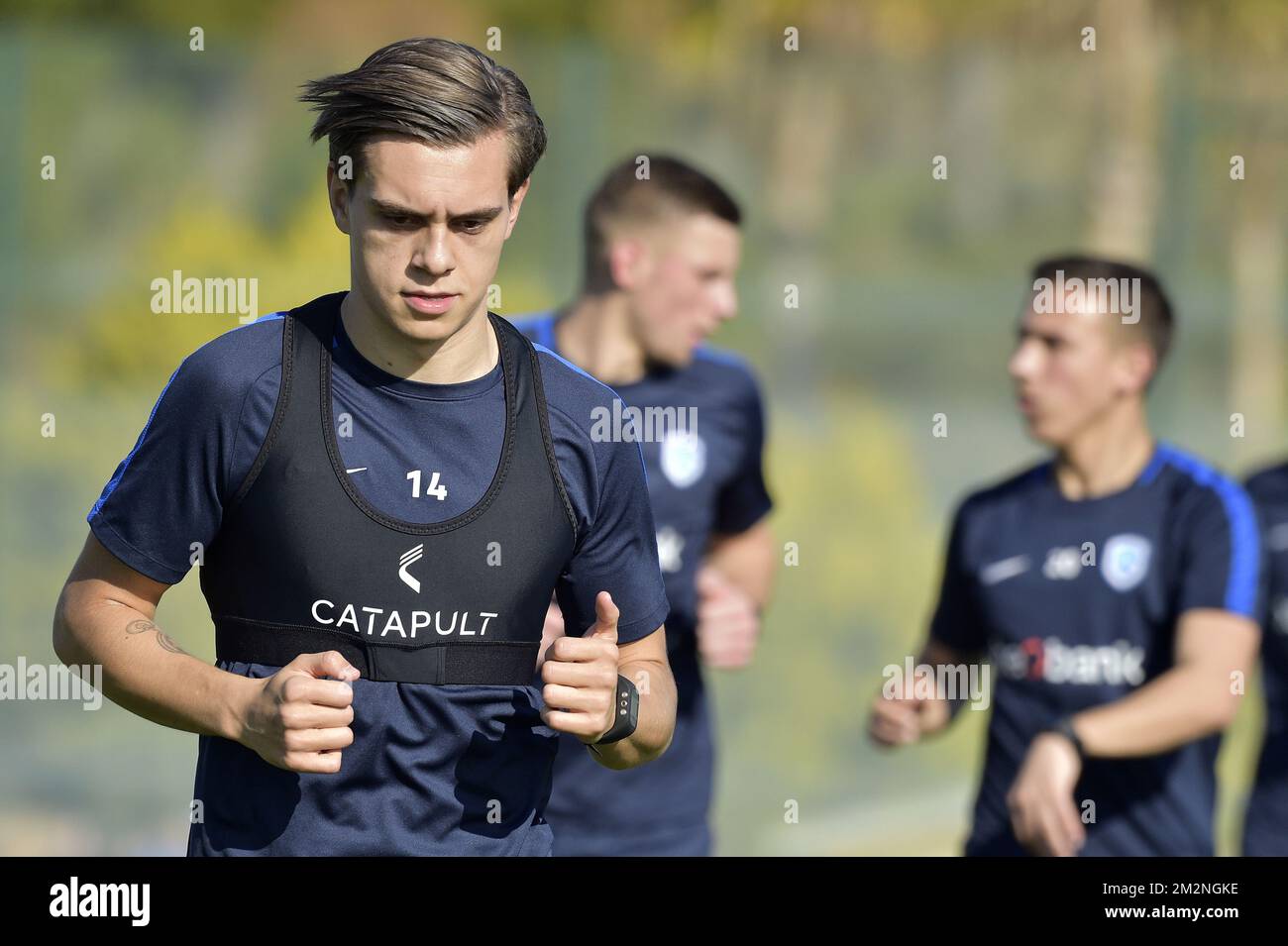 Genk's Leandro Trossard pictured during the second day of training at ...