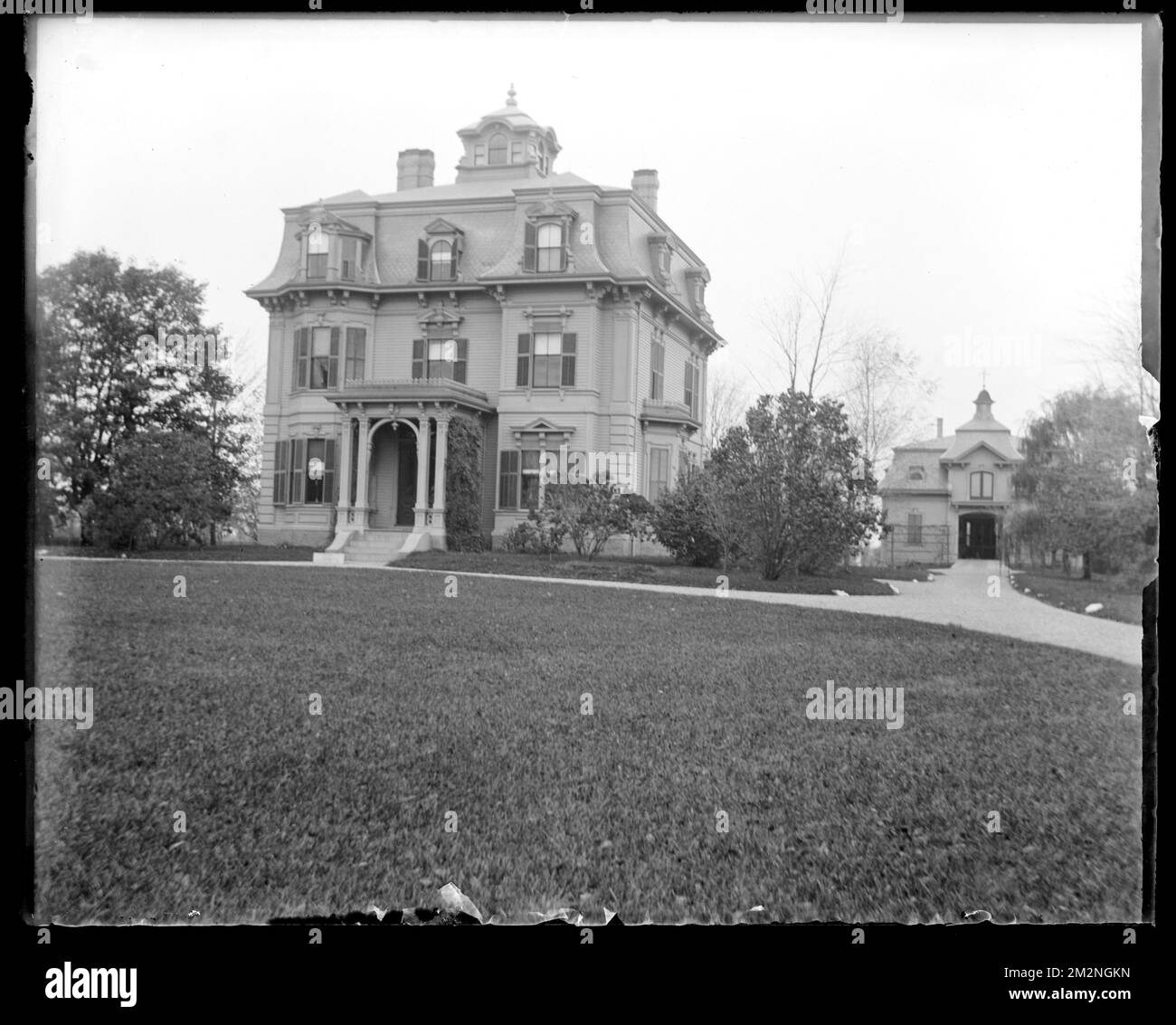 Ebed Ripley's House , Buildings. Hingham Public Library Glass Slide ...