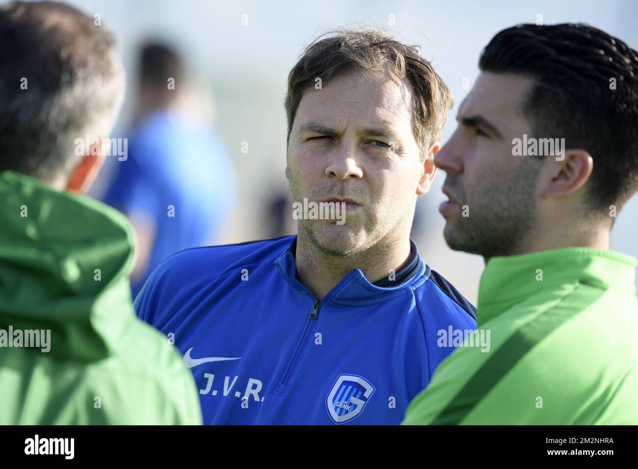 Genk's assistant coach Johan Van Rumst pictured during the third day of ...