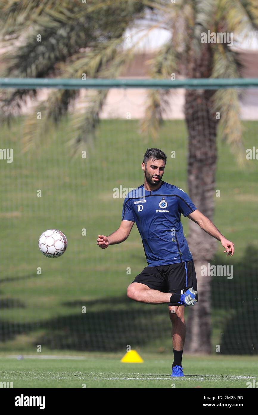 Club's Kaveh Rezaei pictured during the fifth day of the winter ...