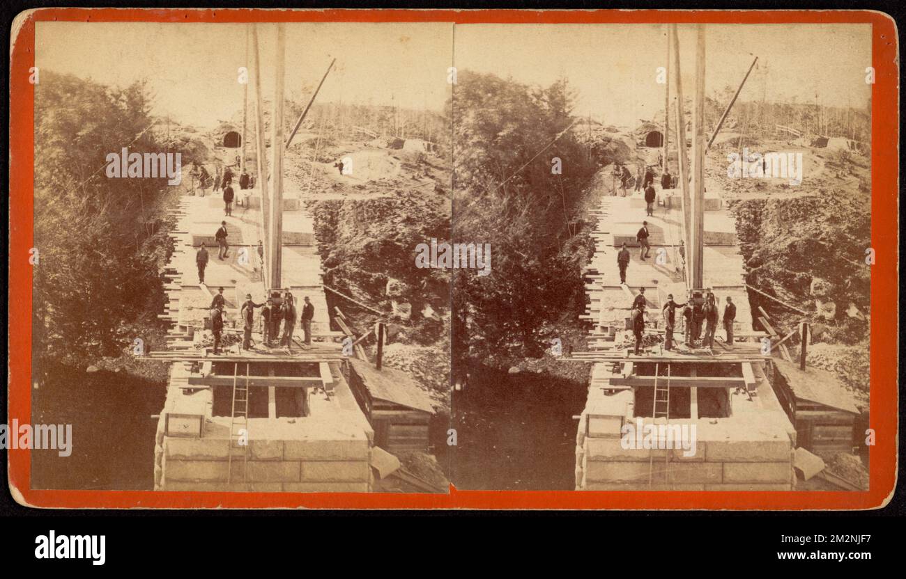 Echo Bridge, Newton, Massachusetts , Bridge construction Stock Photo ...