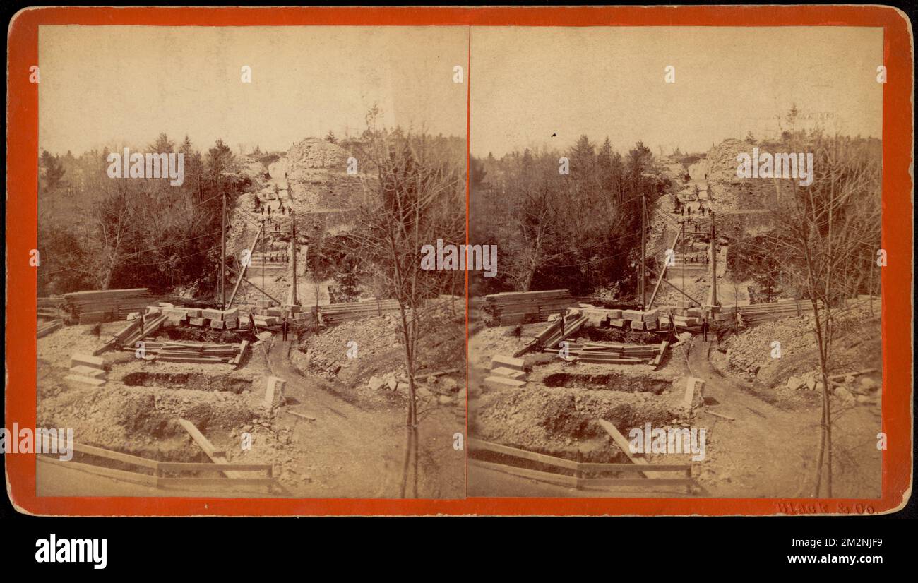 Echo Bridge, Newton, Massachusetts , Bridge construction, Hills Stock ...