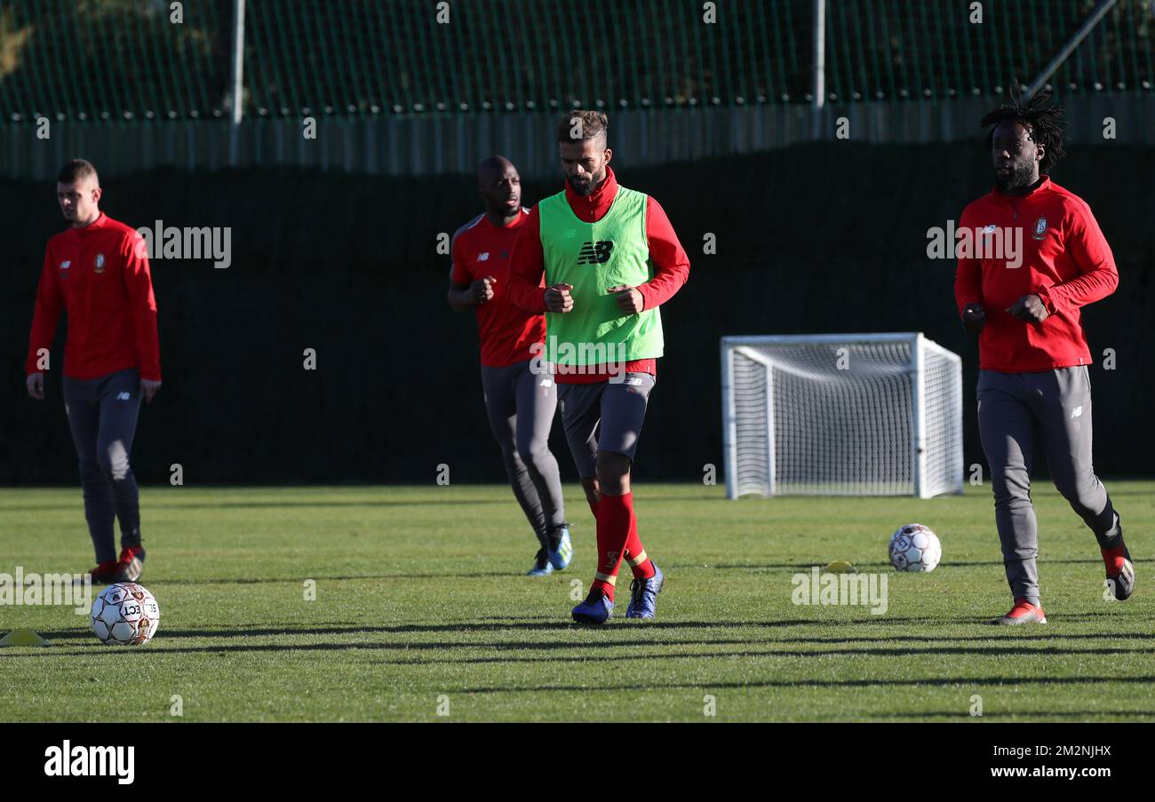 Standard's Mehdi Carcela pictured during the sixth day of the winter ...