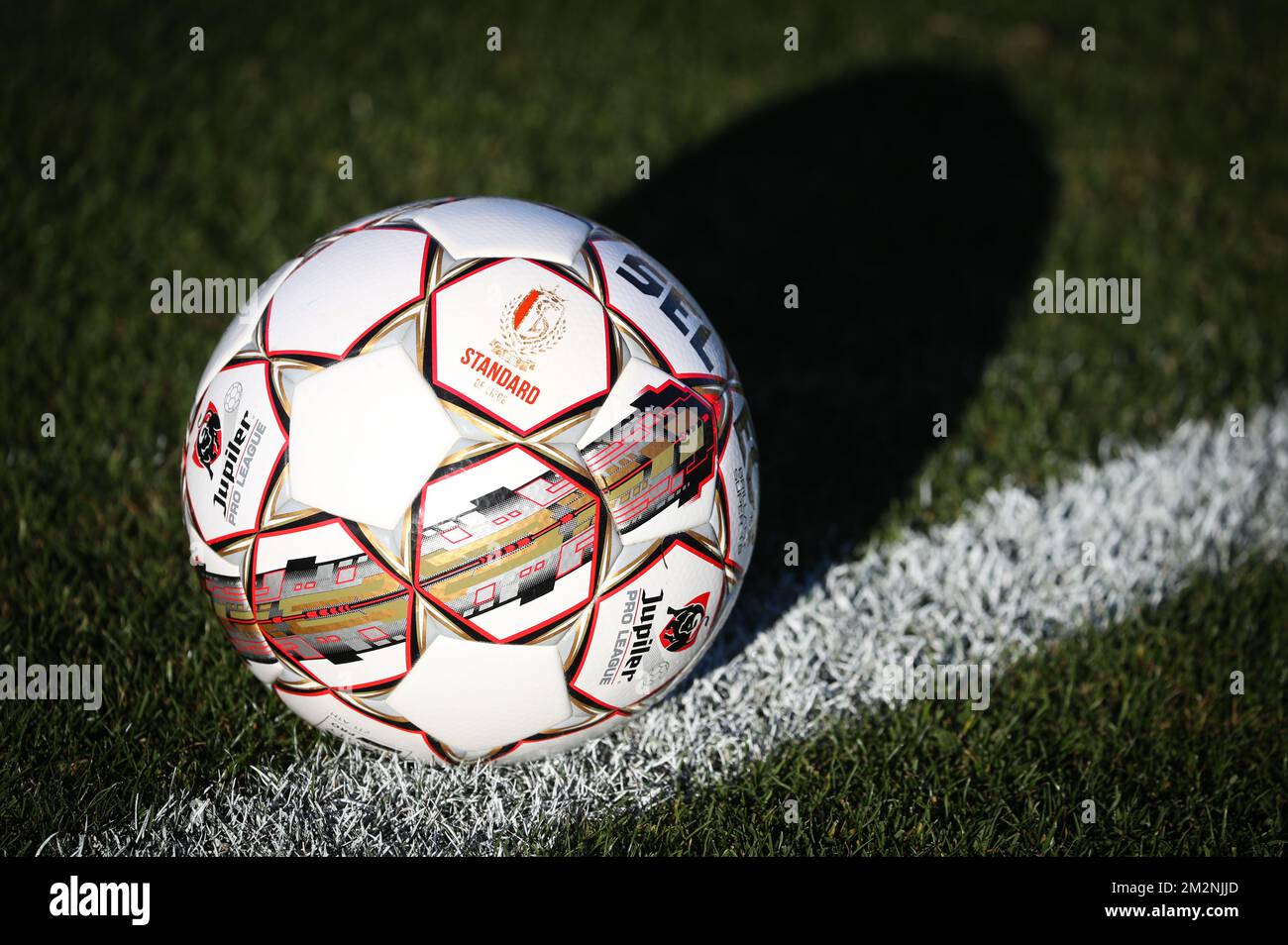 Illustration picture shows a ball of Standard with the logo of the club ...