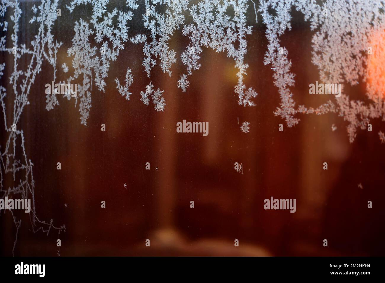 frost on window Stock Photo - Alamy