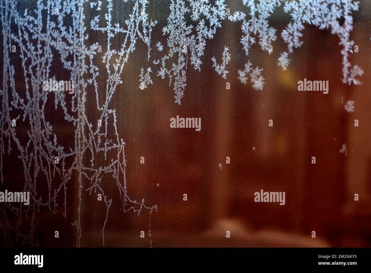 frost on window Stock Photo - Alamy
