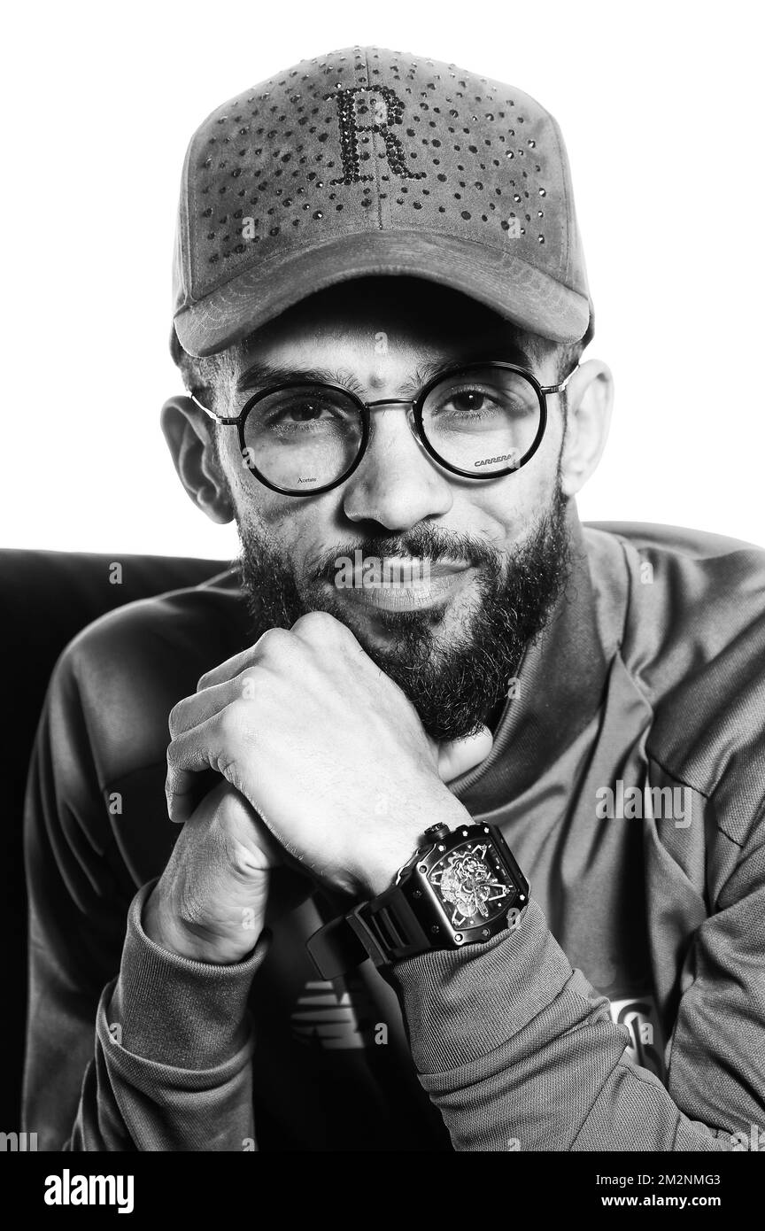 Standard's Mehdi Carcela poses for the photographer during the sixth ...