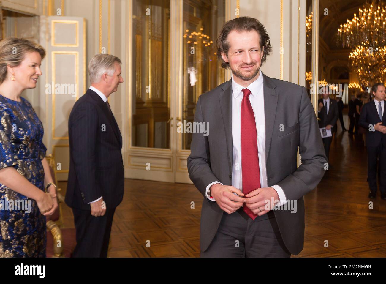 Sebastian Barkowski pictured during a New Year's reception organized by ...