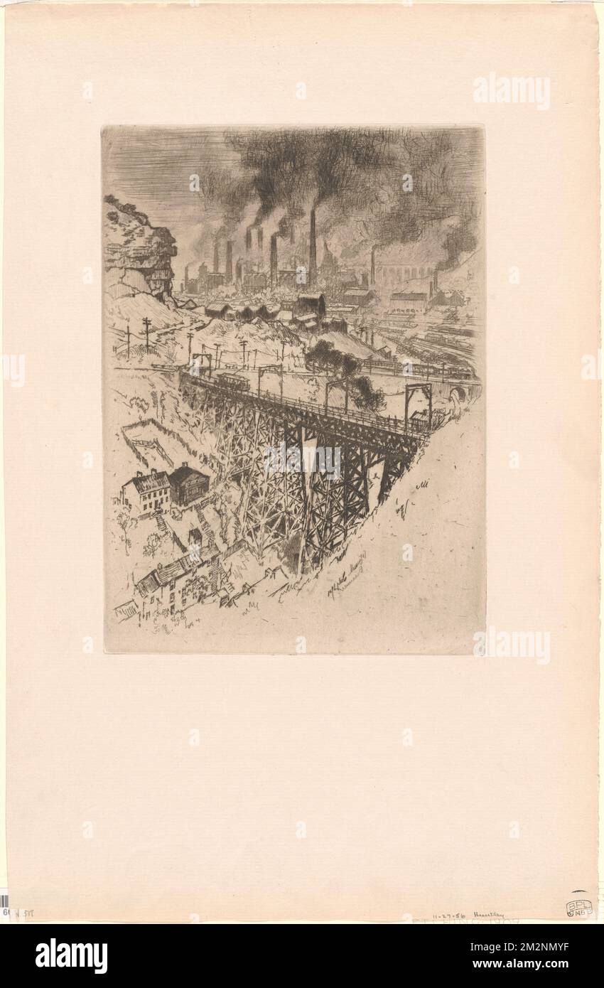 Edgar Thomson Works, Bessemer , Steel industry, Factories, Bridges ...