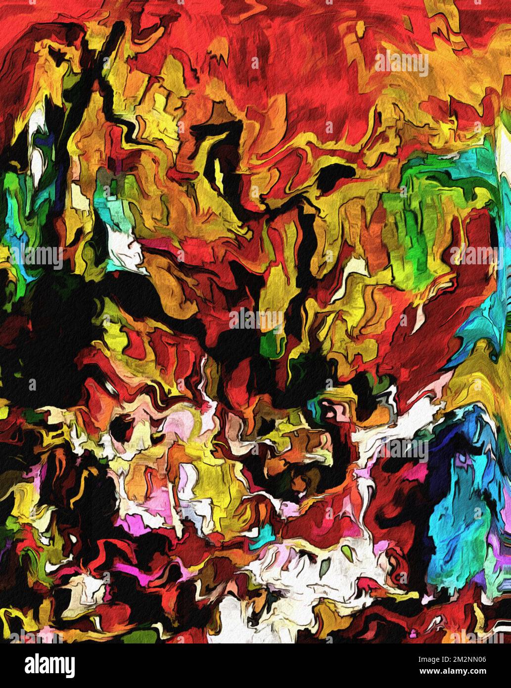 abstract psychedelic background from color chaotic blurred stains brush ...