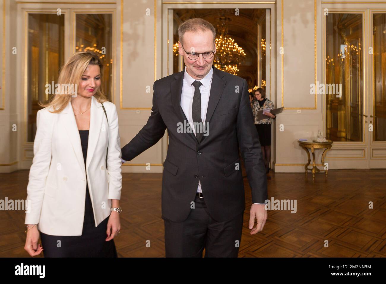 Lars Bo Larsen pictured during a New Year's reception organized by the ...