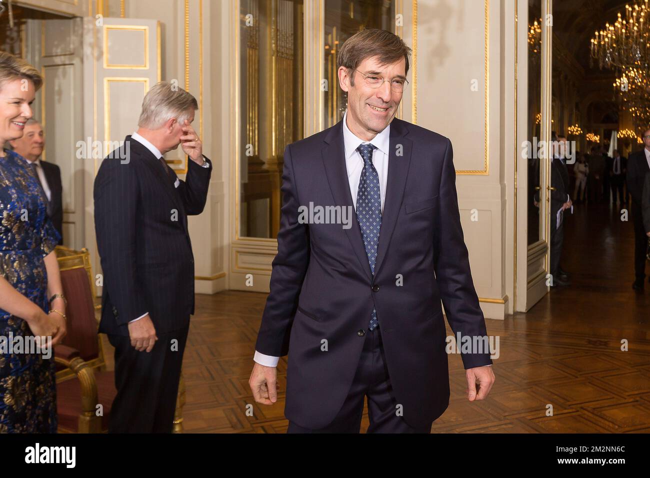 Francois Roux pictured during a New Year's reception organized by the ...