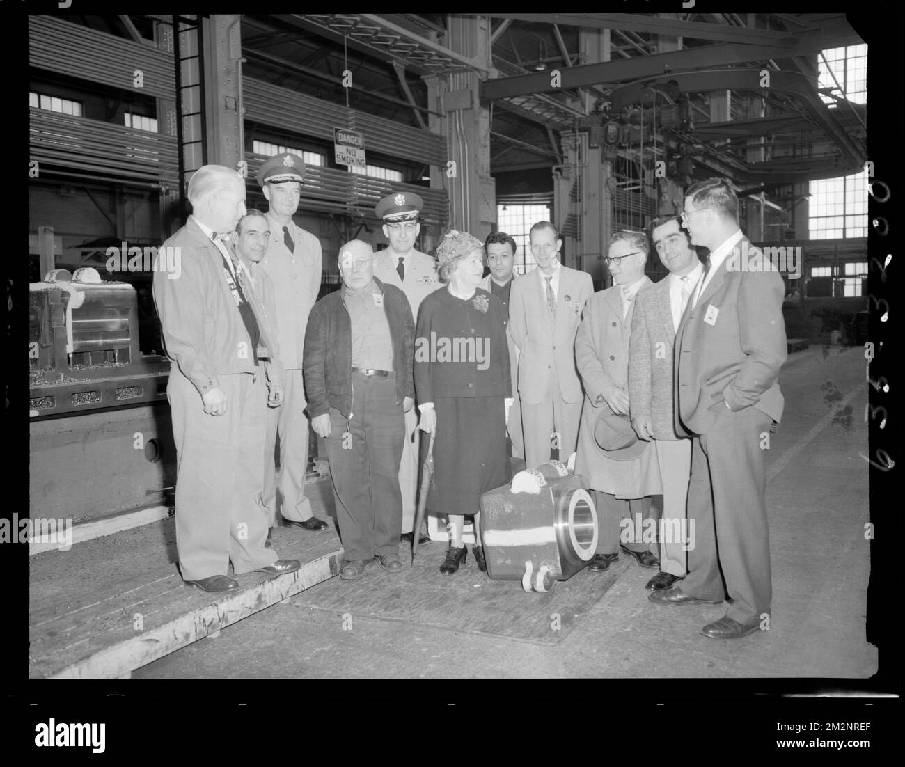 Edith Nourse Rogers with arsenal men , Armories, Ordnance industry ...