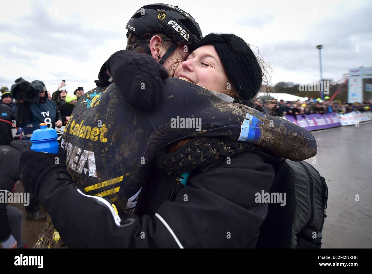 Belgian Toon Aerts and his girlfriend sarah celebrates after winning ...