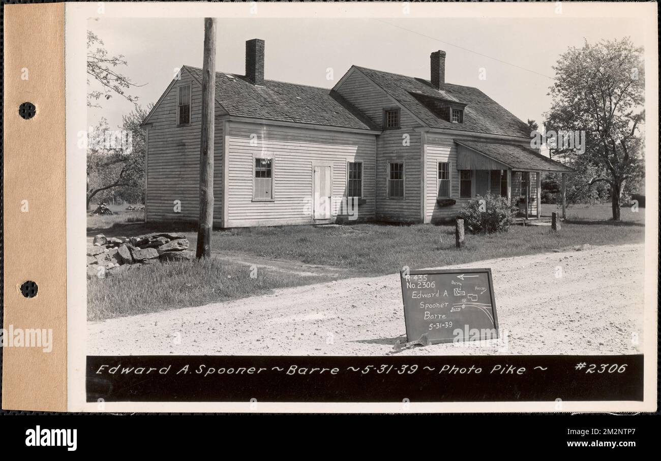 Edward A. Spooner, house, Barre, Mass., May 31, 1939 : Parcel no. 453 ...
