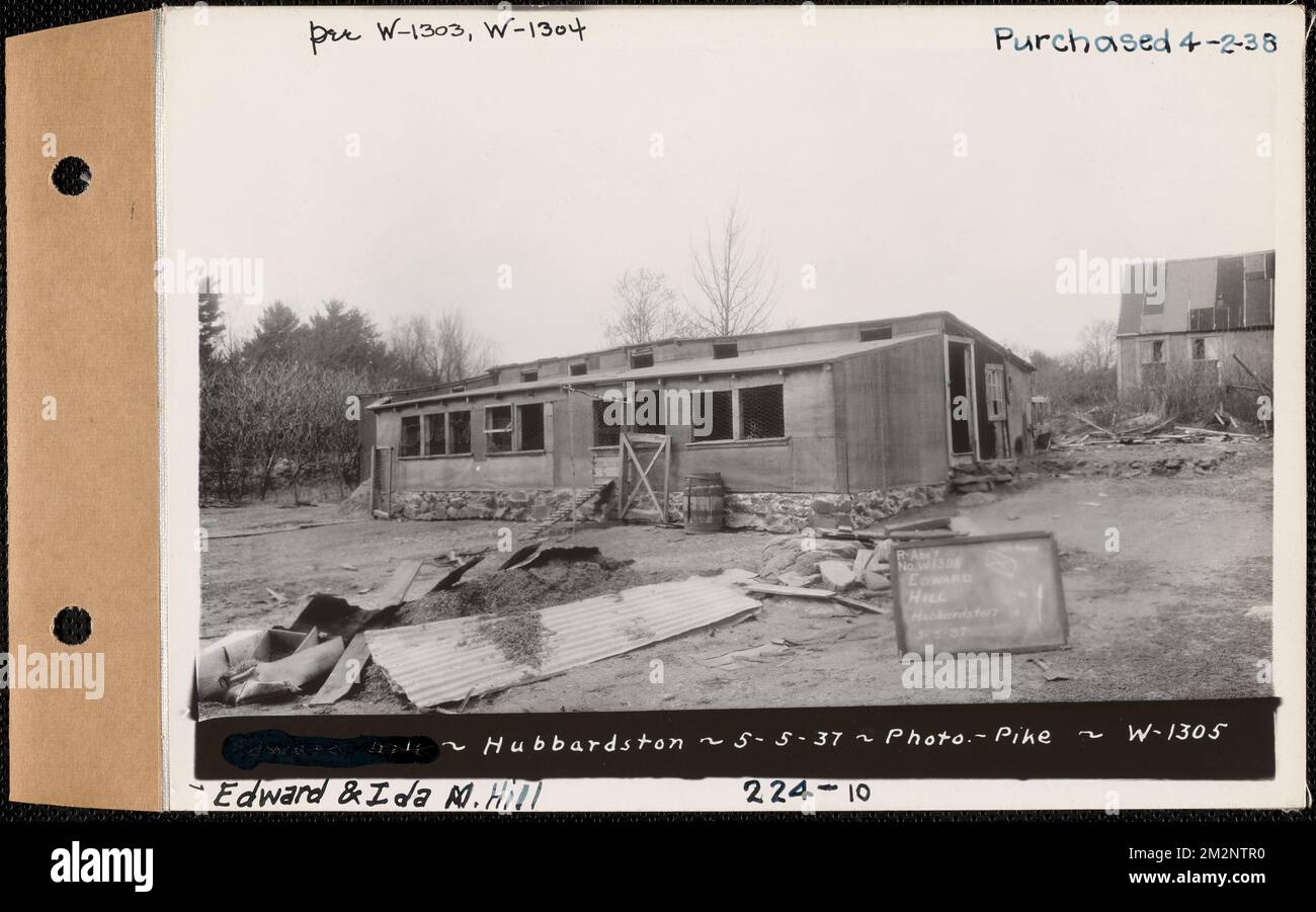 Edward and Ida M. Hill, henhouses, Hubbardston, Mass., May 5, 1937 ...