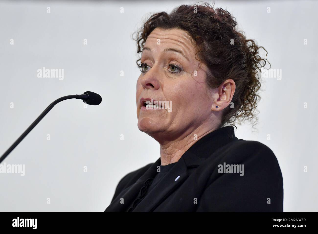 Flemish Minister of Finance, Budget and Energy Lydia Peeters pictured ...