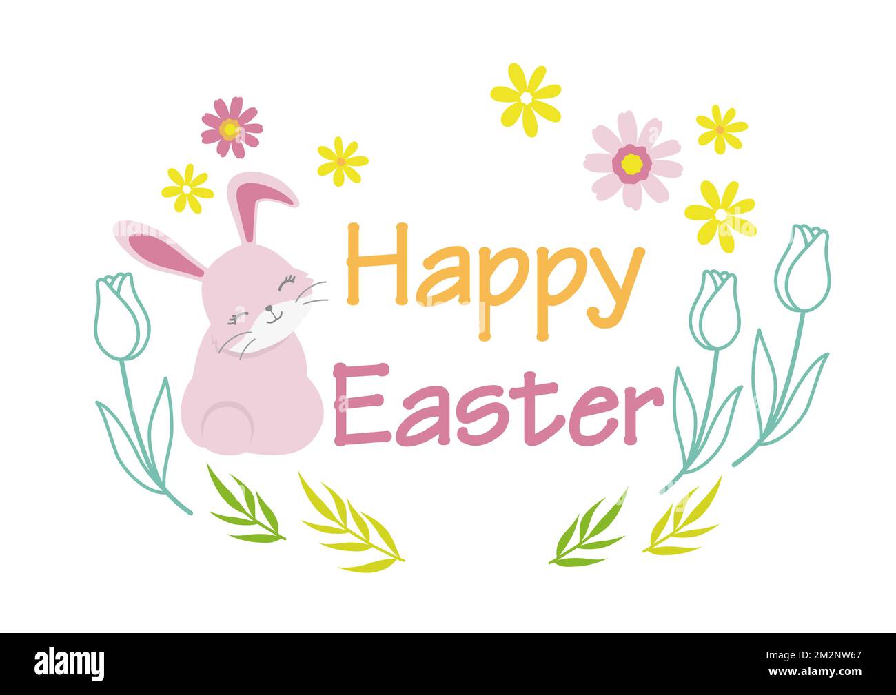 Happy Easter Vector Colorful Symbol Logo Isolated On A White Background ...