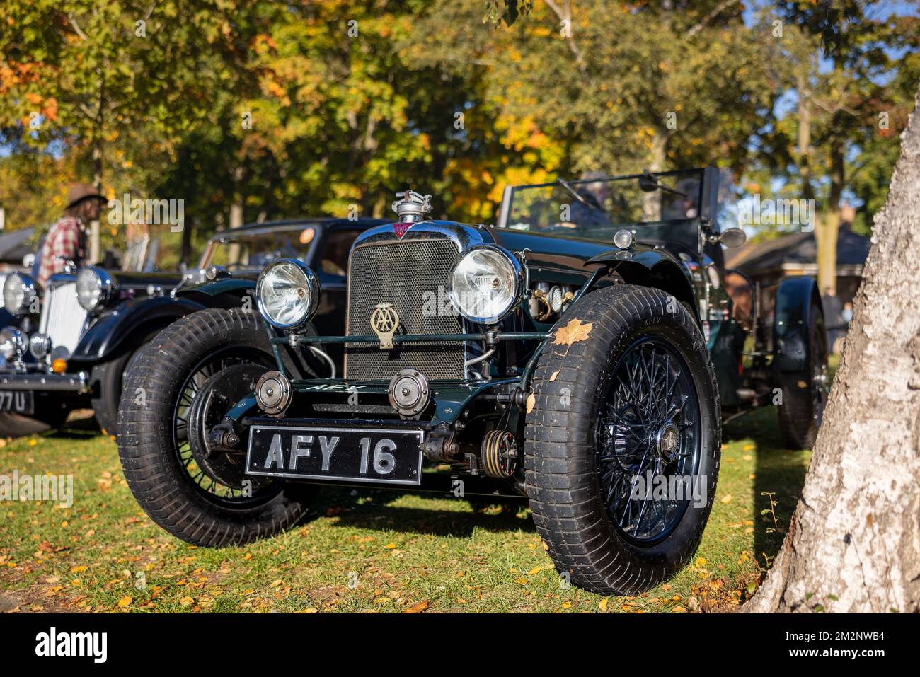 1934 Alvis Silver Eagle Special ‘AFY 16’ on display at the October Scramble held at the Bicester ...