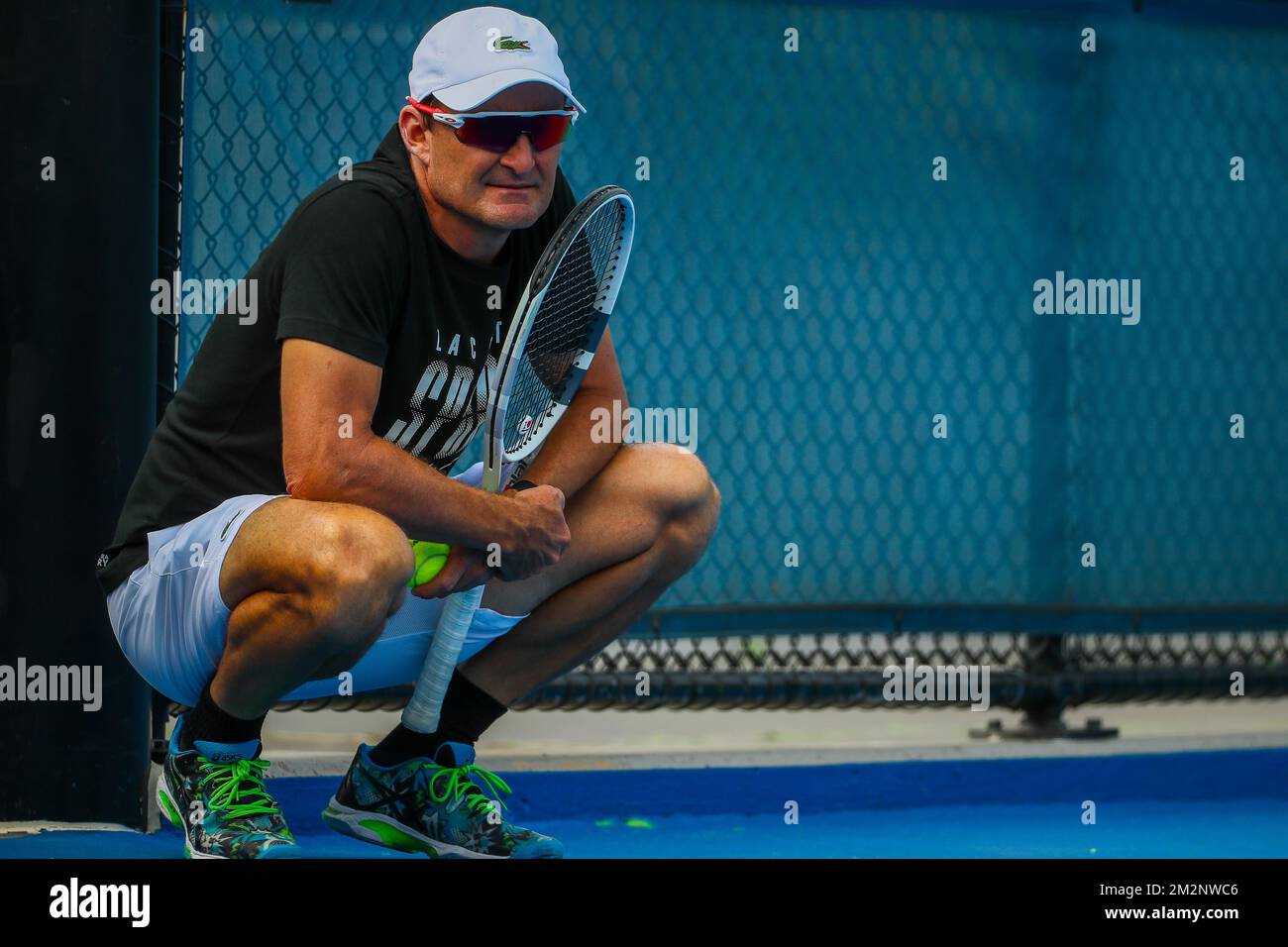 David Taylor pictured at a training session ahead of the secound round ...