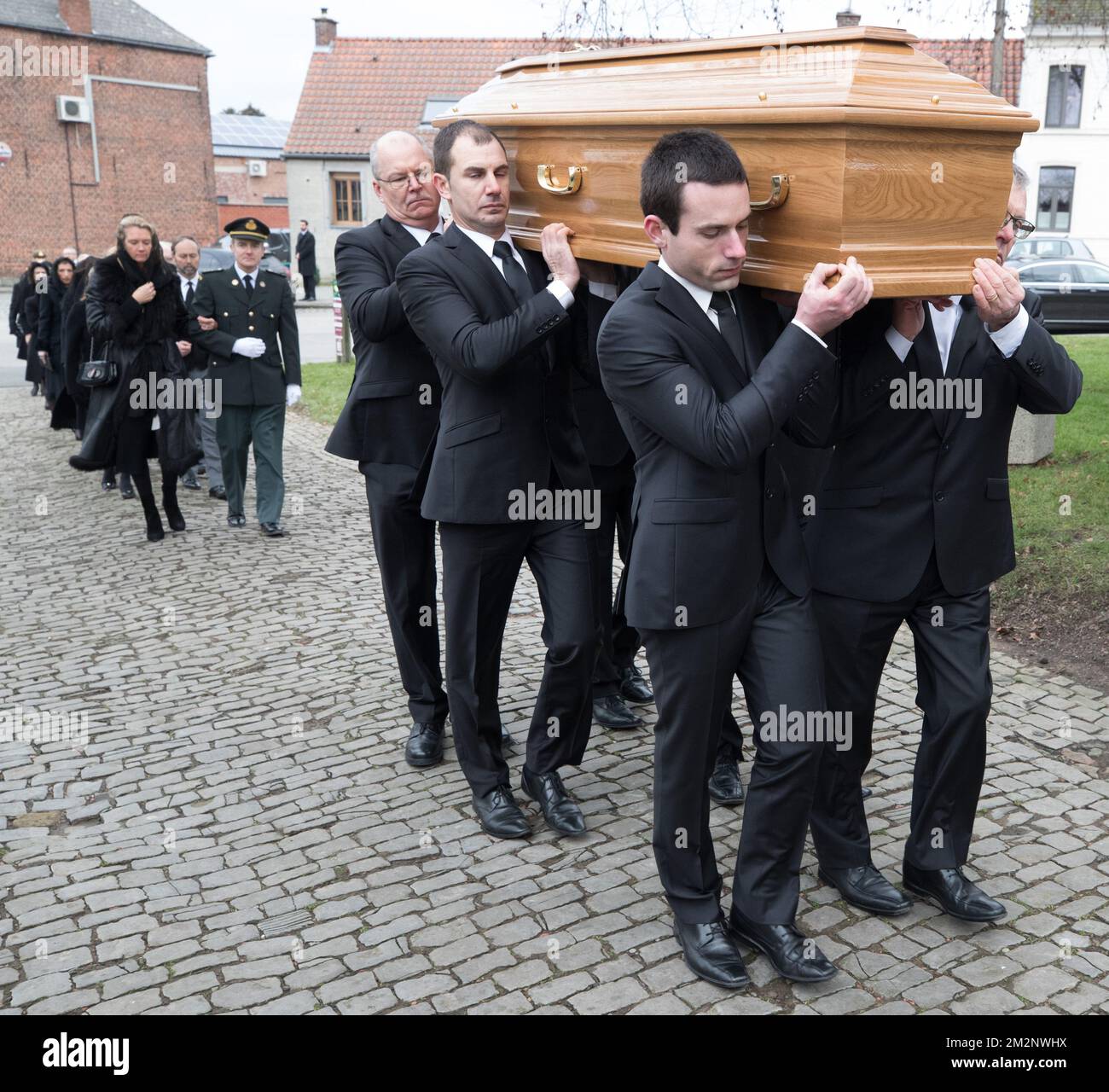 Illustration picture taken during the funeral service for Count ...